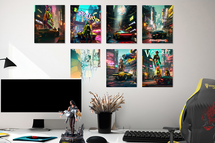 Cyberpunk 2077 Fanart poster collection 6-10 series by MariusProDesign ...