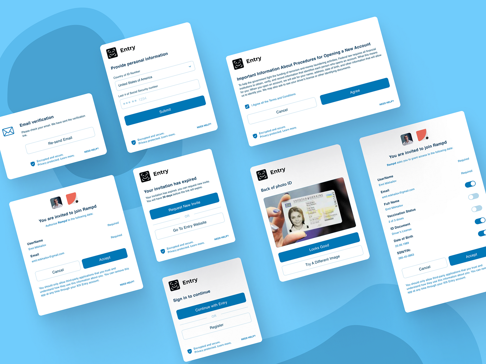Secure and passwordless sign-in platform by Ralabs Design on Dribbble