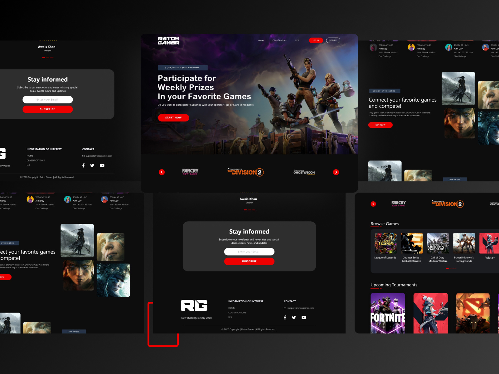 Gaming Website UI/UX Design by Zamova on Dribbble