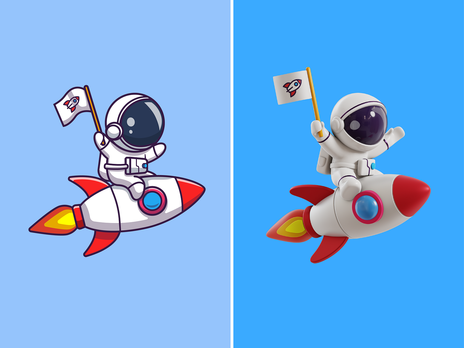 Astro Rocket🧑🏻‍🚀🚀🏳️ by catalyst on Dribbble