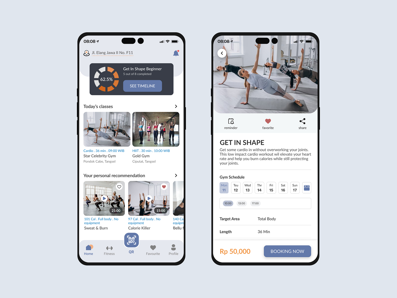 Gym App by denismee on Dribbble