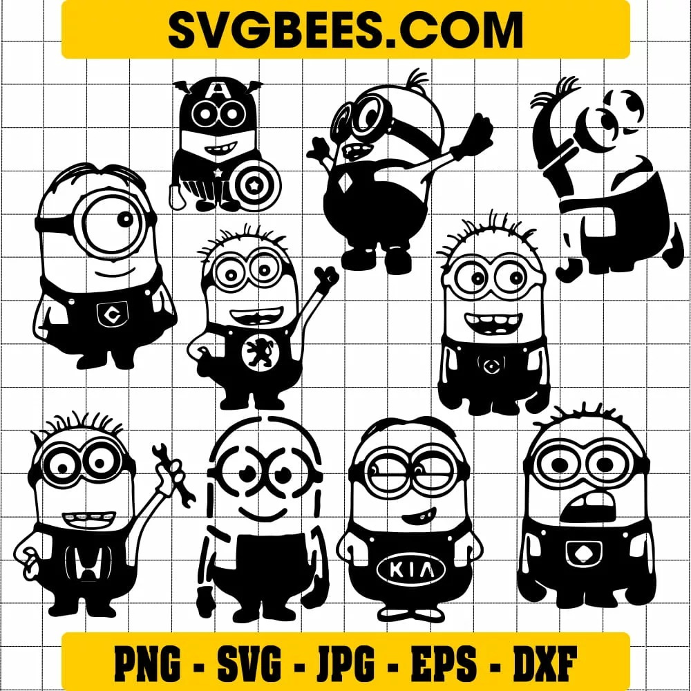 Minion Silhouette SVG by SVGbees: SVG Files for Cricut - Get Premium ...