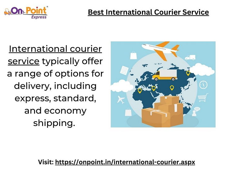 Best International Courier Service India by On Point Express on Dribbble