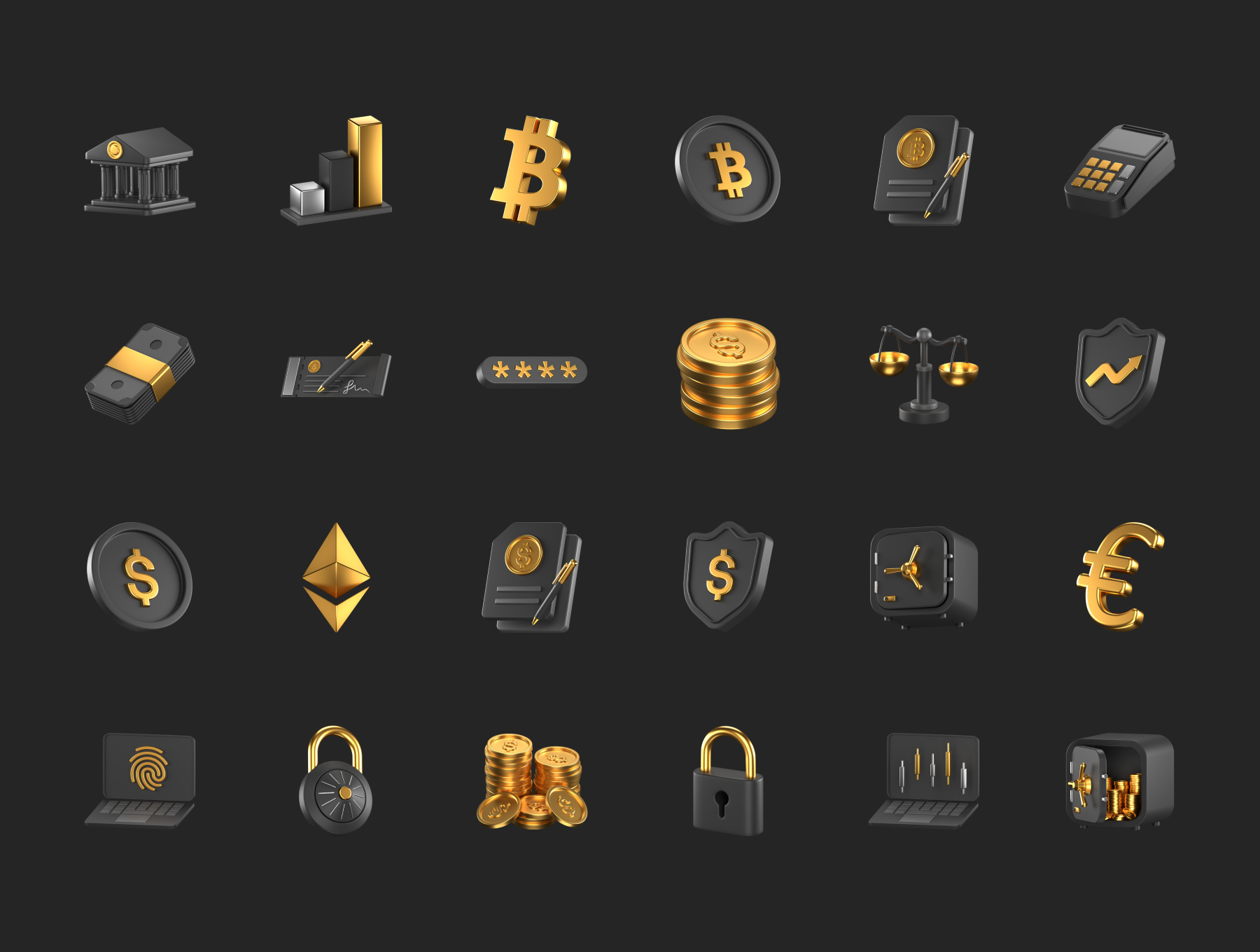Fintech 3D Icons Pack by Hesam Sanei on Dribbble