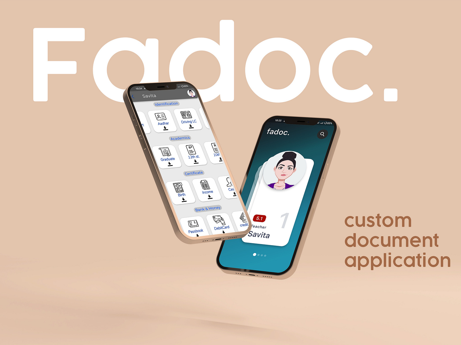 Fadoc custom document application UI idea. by ITSJATIN on Dribbble