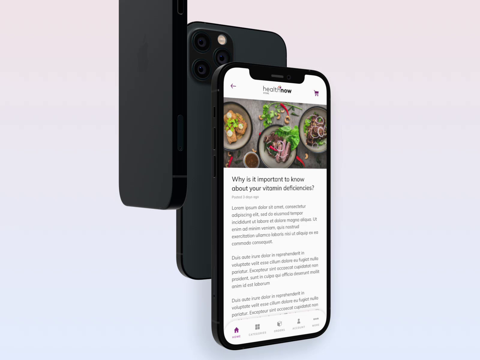 Navigation options for mobile blog by Ayesha Patel on Dribbble