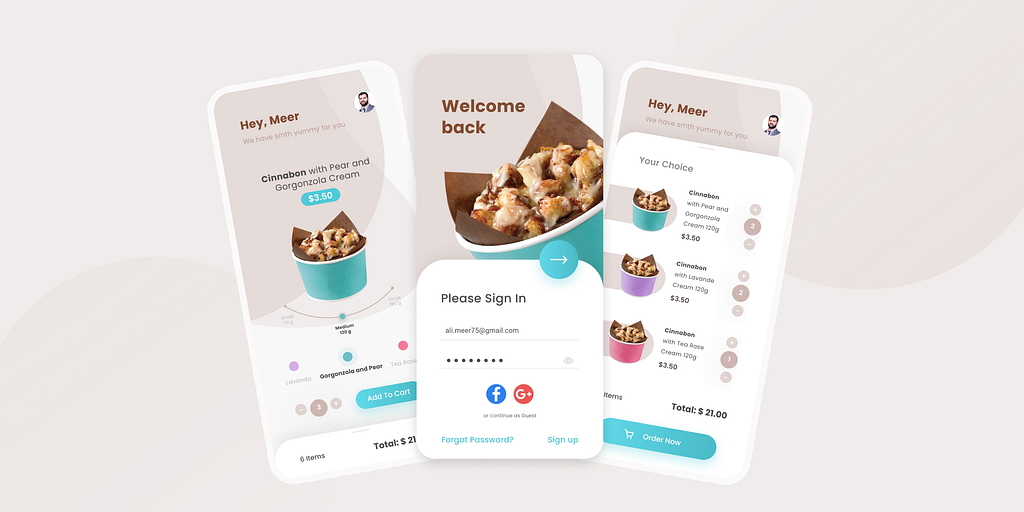 Bakery App Design by Meer Ali Siam on Dribbble