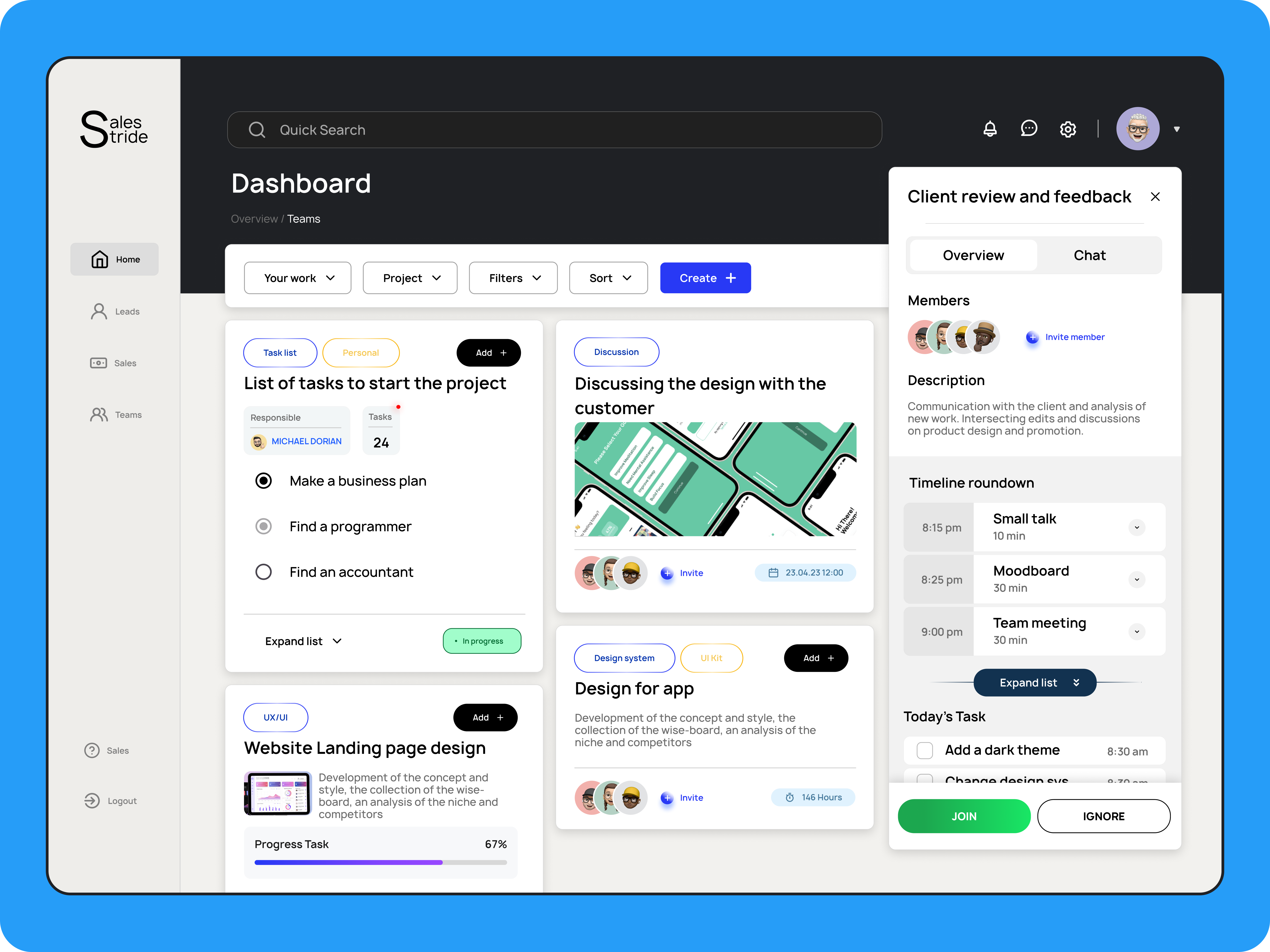 Project Management Dashboard | UI by Sahil Bibhar on Dribbble