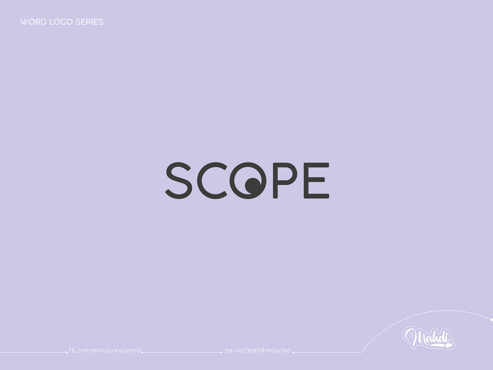 Scope logo concept | text Logo | word Logo by Mahdi Mitul on Dribbble