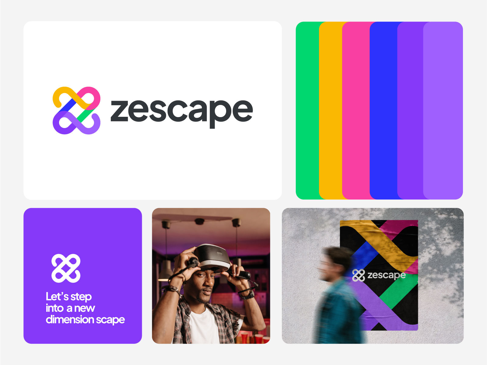 Logo, Modern, Colorful, Metaverse, Tech, VR, Futuristic, Z logo by ...