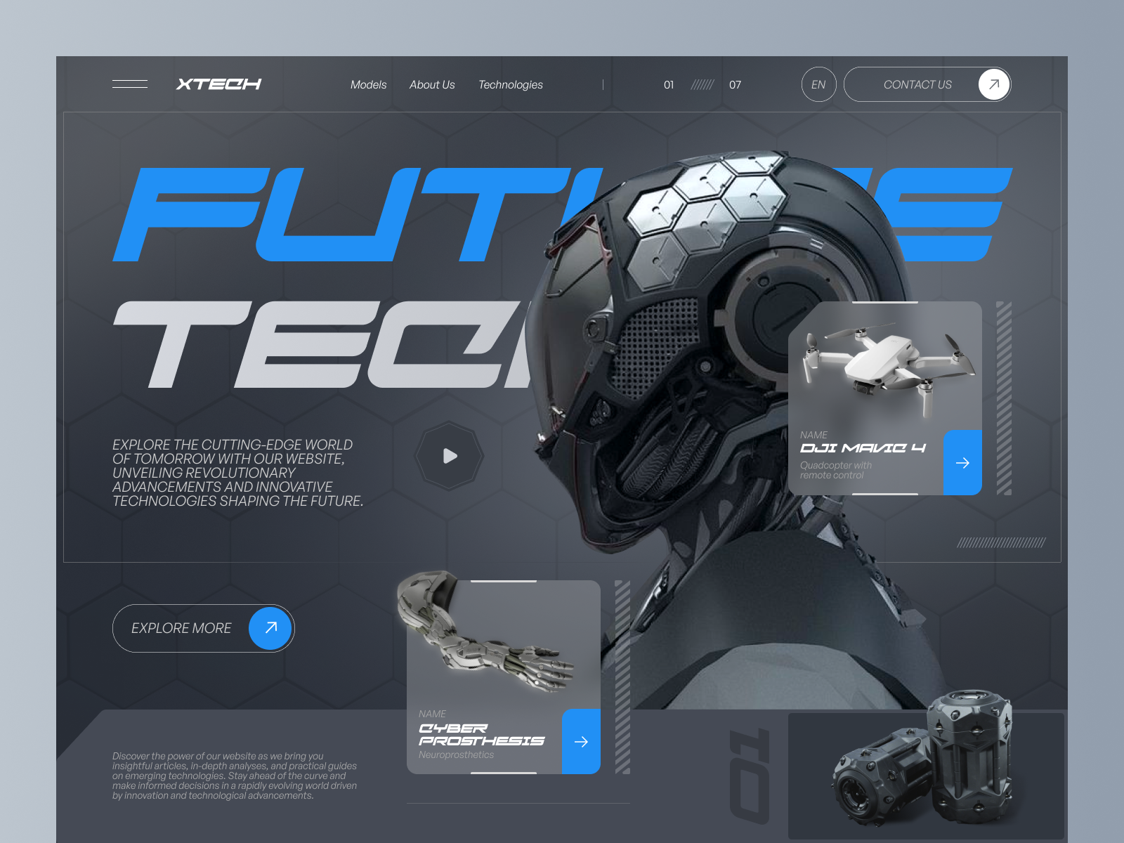 Website design for the emerging technology community by Qream on Dribbble