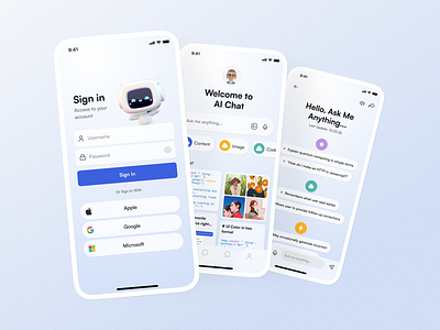 AI Chatbot UI design by Trung on Dribbble