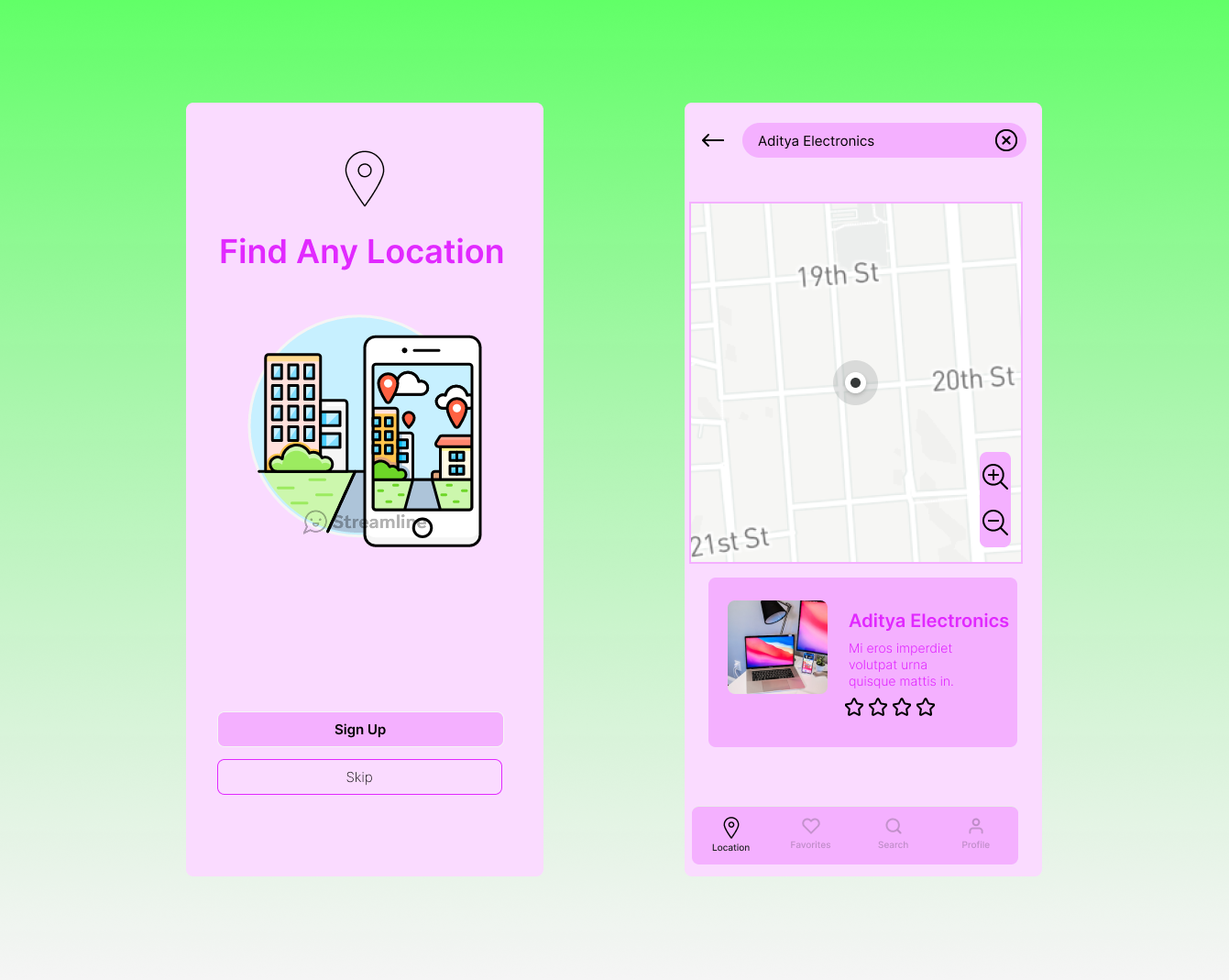 Map by Taha Sadriwala on Dribbble