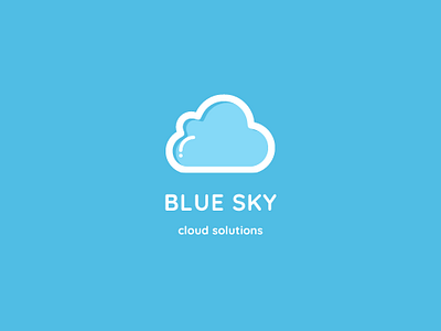 Blue Sky Logo by Connor on Dribbble