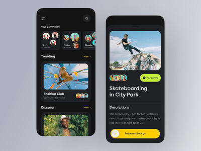 Community App UI by Amirul islam on Dribbble