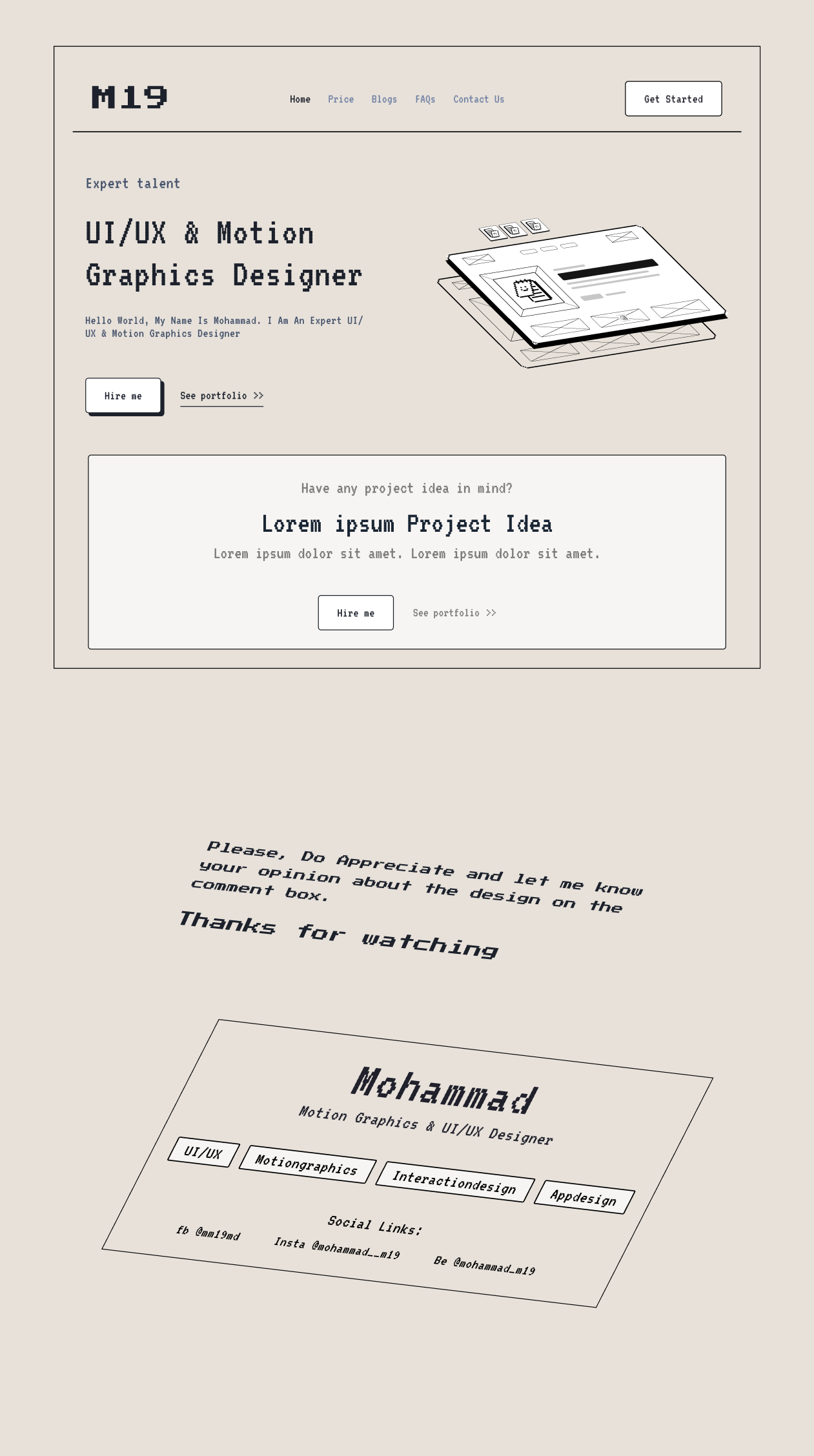 Old School — 90s style interface design by Mohammad on Dribbble
