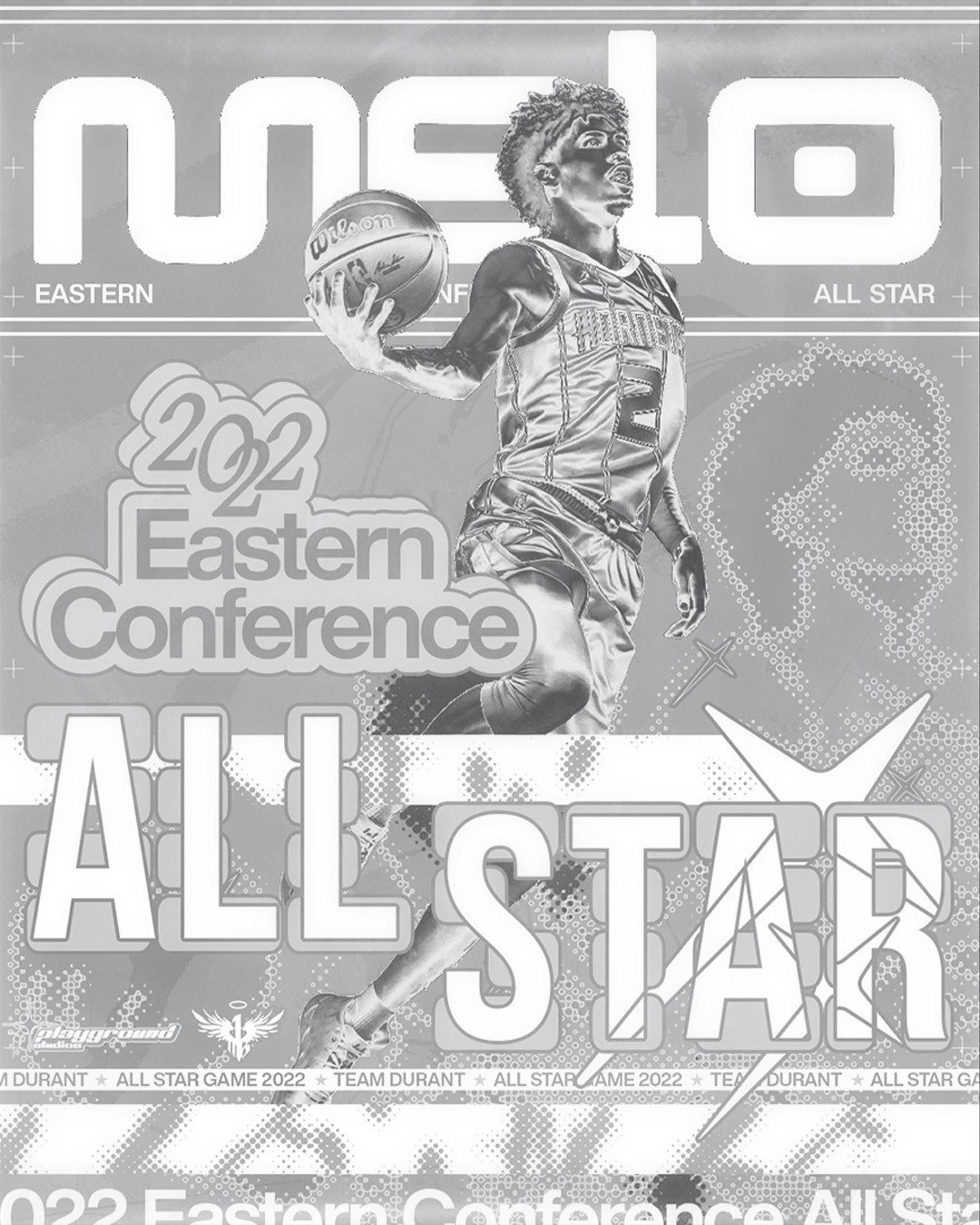 LAMELO BALL 2022 NBA ALL-STAR ANNOUNCEMENT POSTER by Devin Cooper on ...