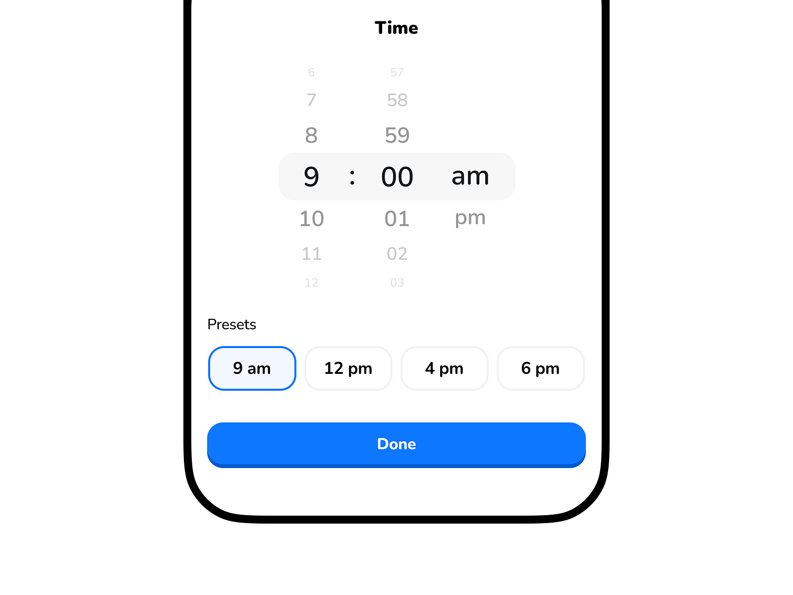 Time Picker by Harry on Dribbble