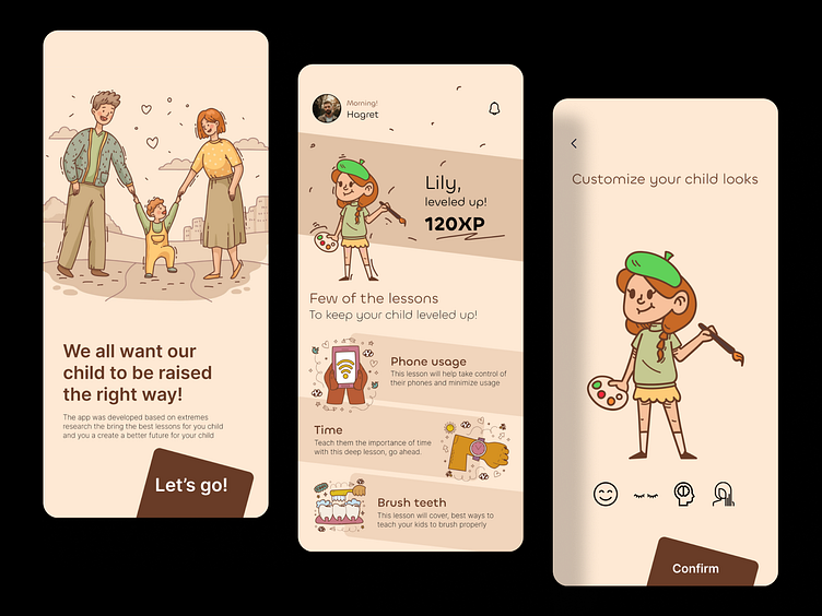 Parenting app design mobile app by lazy kar for LazyInterface UI UX ...