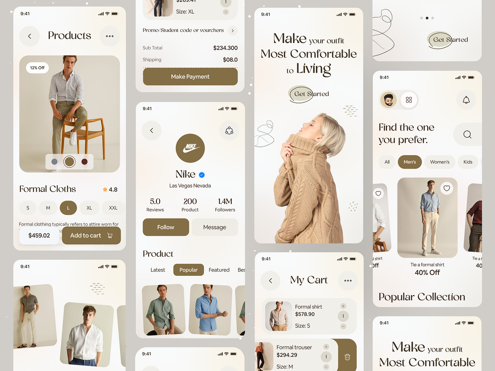 Fashion Store App UI by Ofspace UX/UI on Dribbble