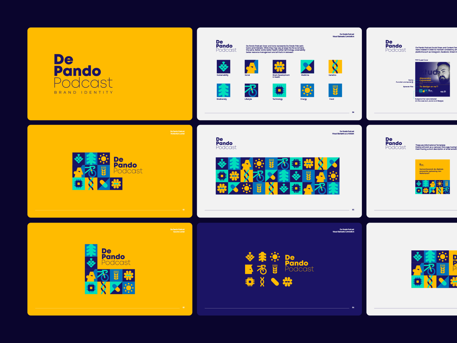 The Pando Podcast Visual Identity by Cajvanean C. Alexandru on Dribbble