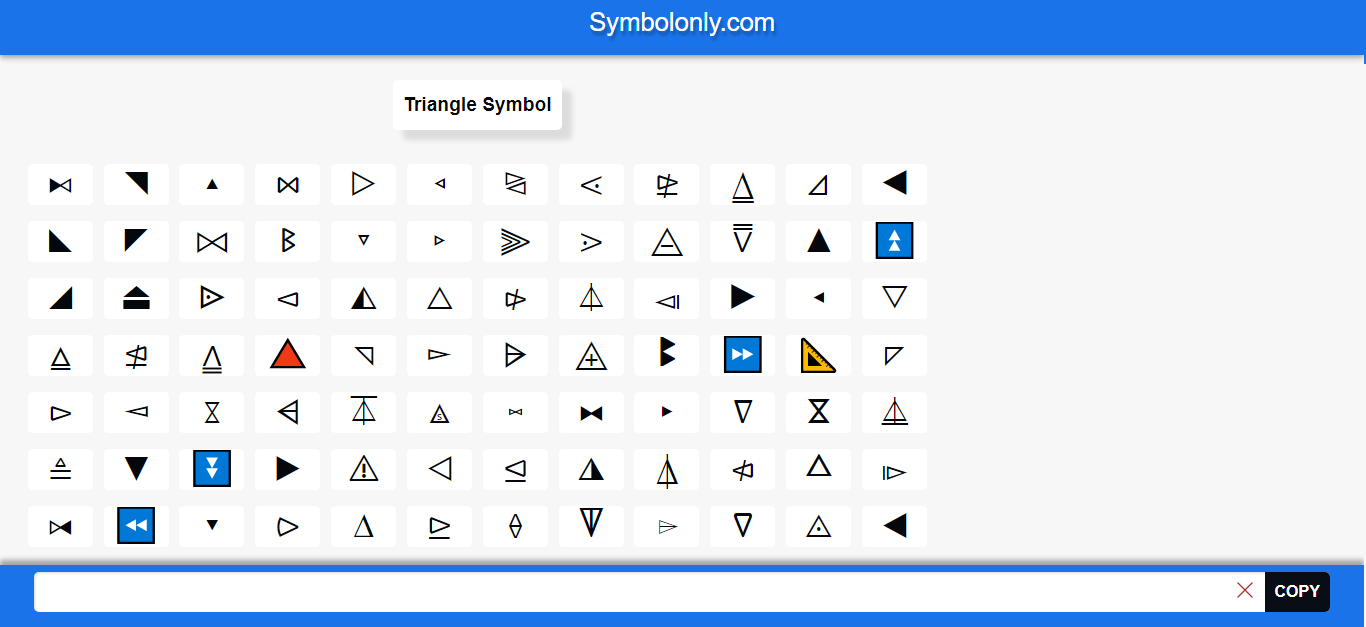 Triangle Copy And Paste designs, themes, templates and downloadable ...
