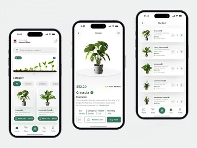 Plant Mobile App Design designs, themes, templates and downloadable ...