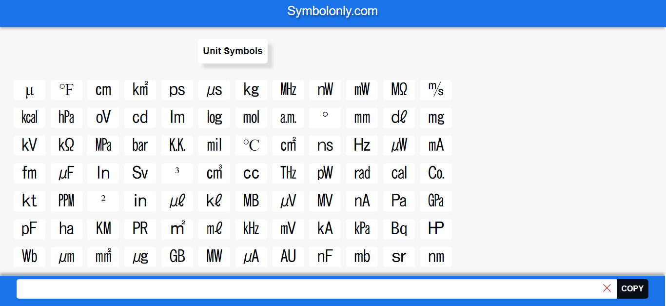Unit Symbols designs, themes, templates and downloadable graphic ...
