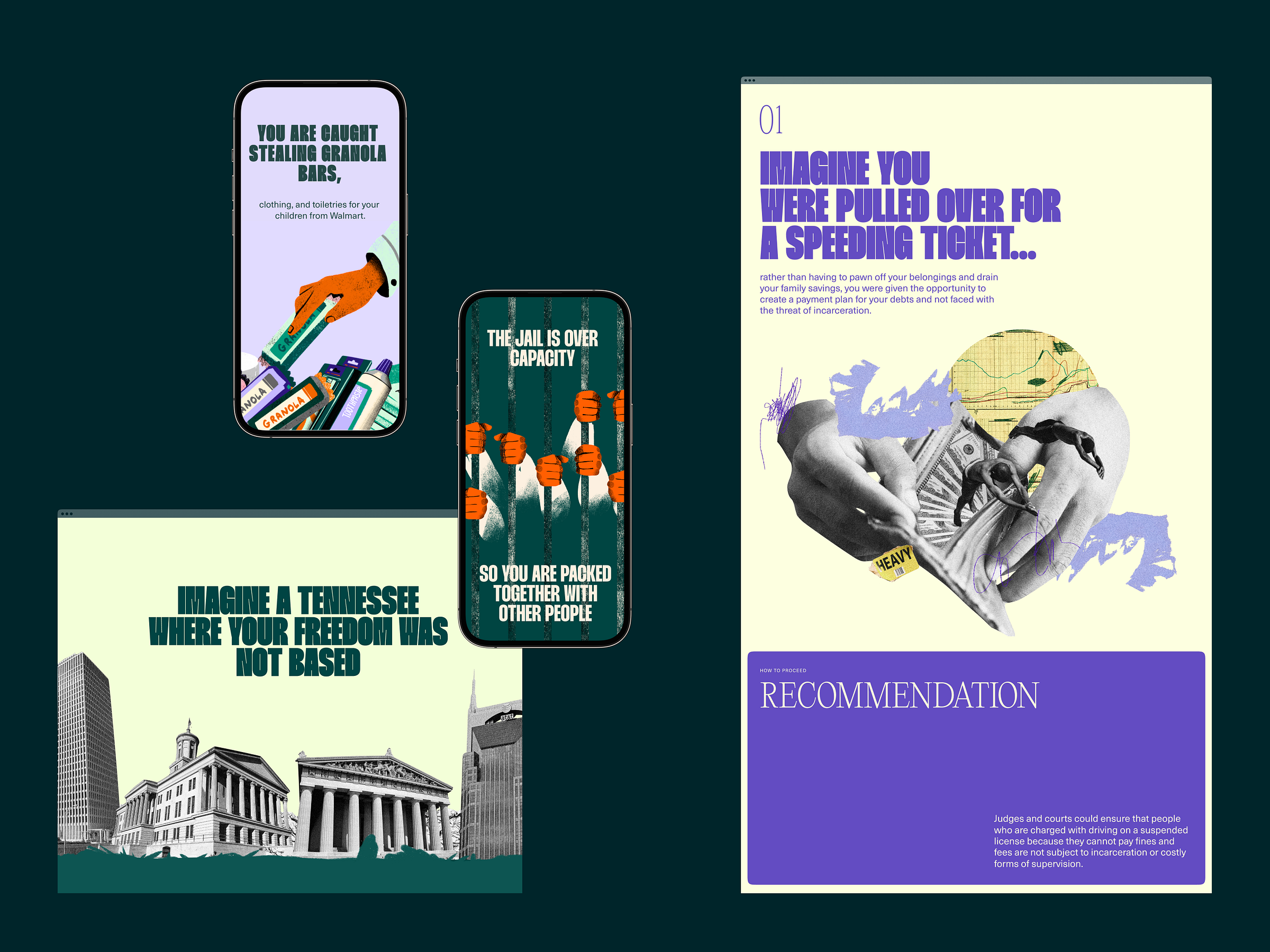 Decriminalize Poverty Website and Graphics by tubik UX for tubik on ...