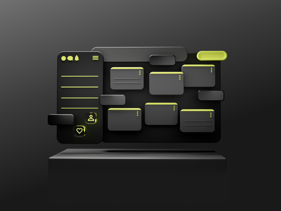 3d illustration for landing page by Maria Zhosan on Dribbble