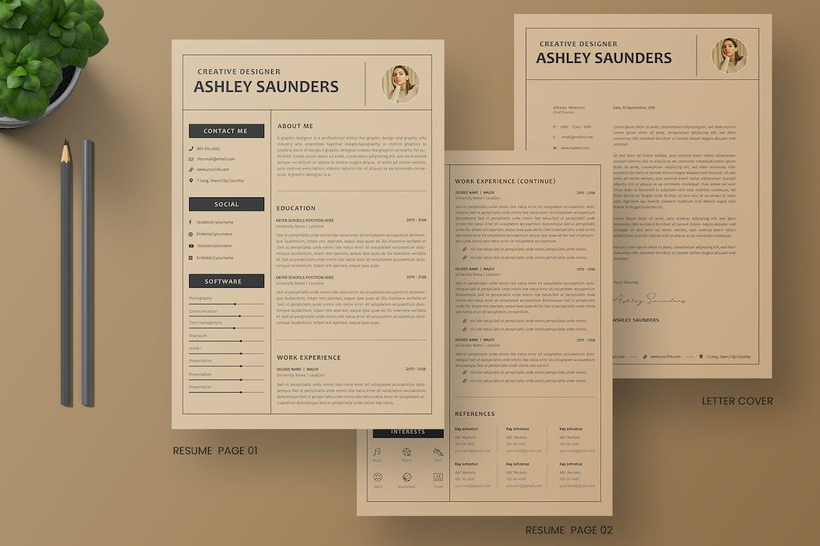 Classic CV Resume & Letter Template by Design My CV on Dribbble
