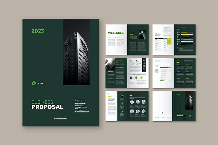 Proposal Template by InDesign Essence on Dribbble