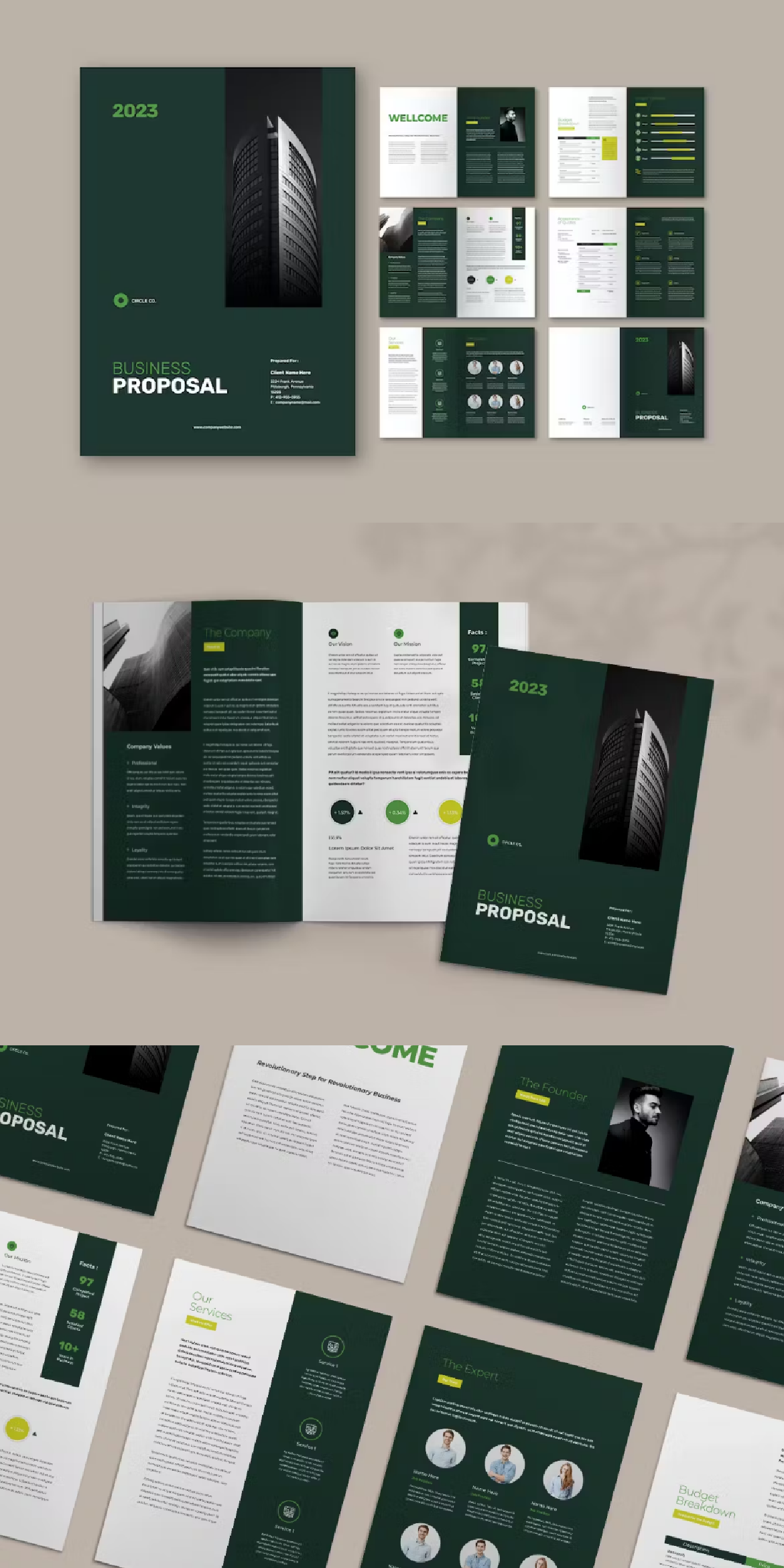Proposal Template by InDesign Essence on Dribbble
