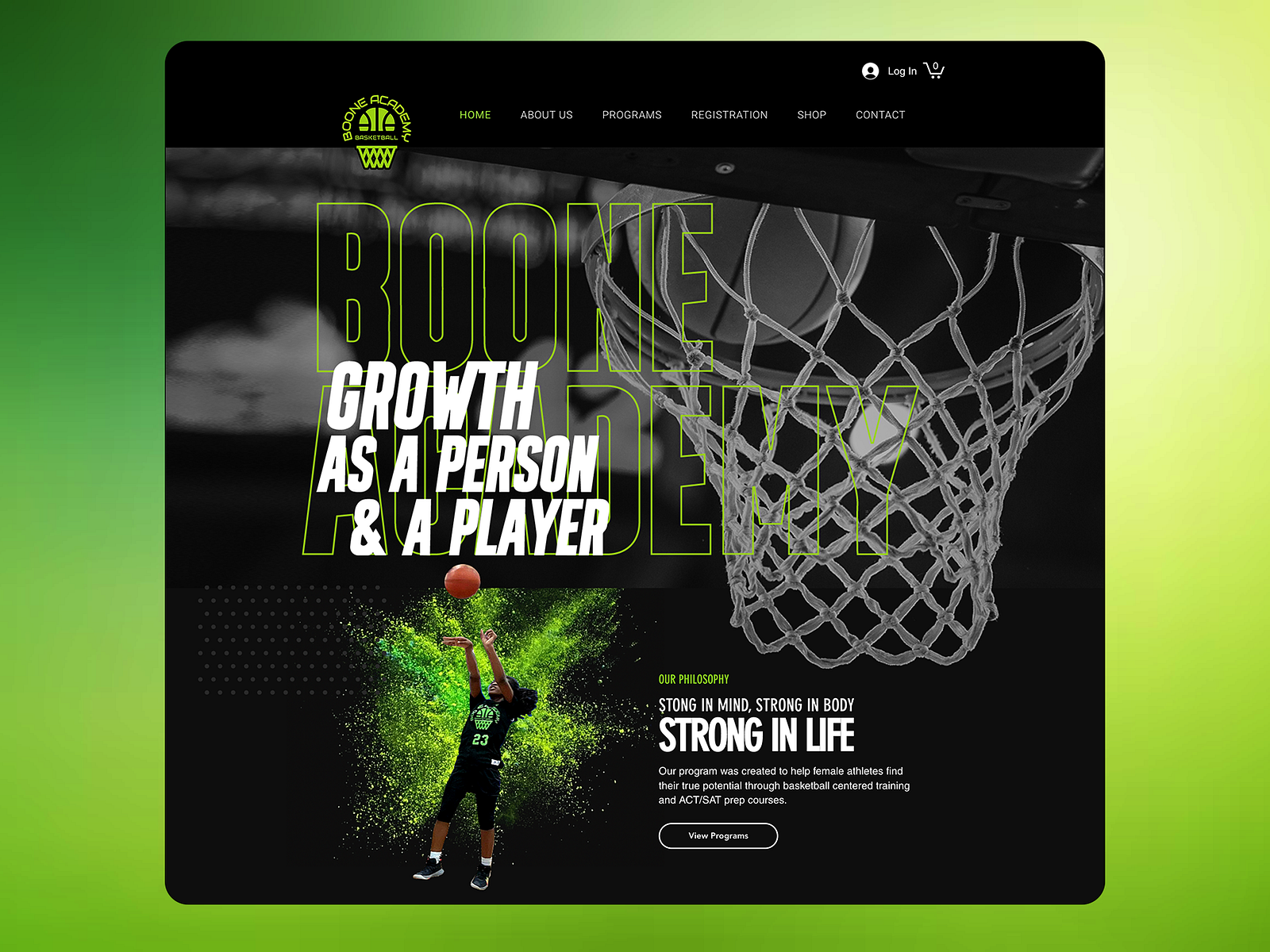 Basketball Team Website by Hyperwave Mobile Agency on Dribbble