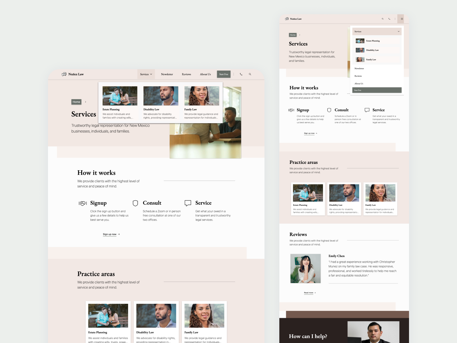 Law Firm Template by Tim Mudd on Dribbble