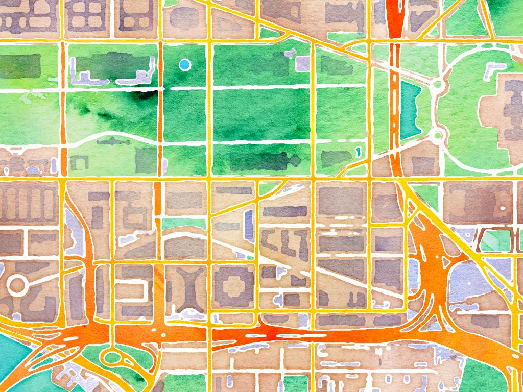 Watercolor Maps by Geraldine Sarmiento on Dribbble