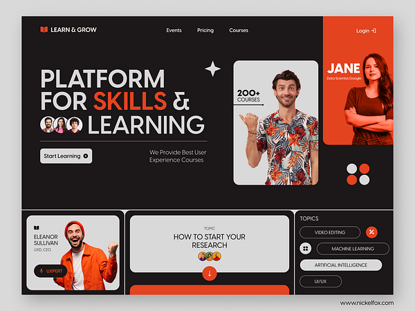 Platform For Skills And Learning By Aman Verma For Nickelfox Uiux 6308