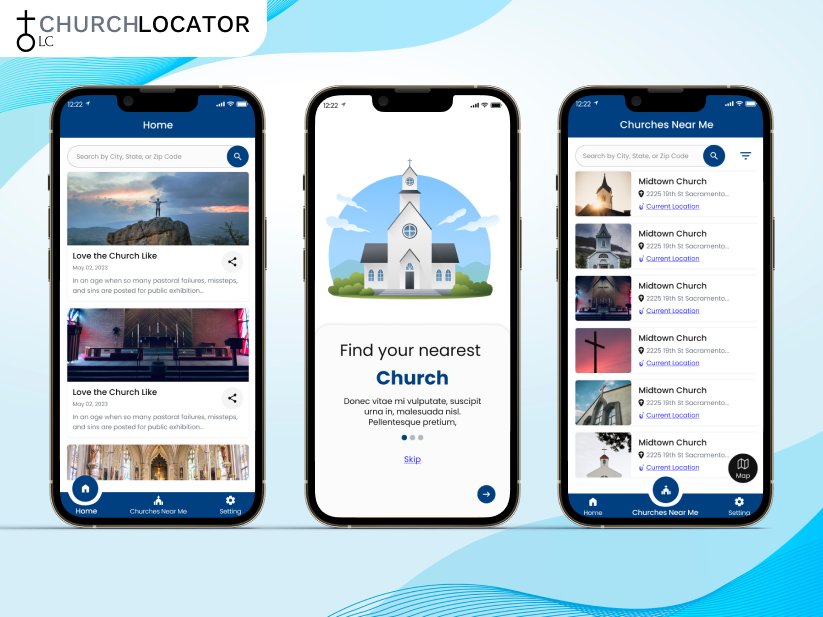 Church Finder App by Inventcolabs on Dribbble