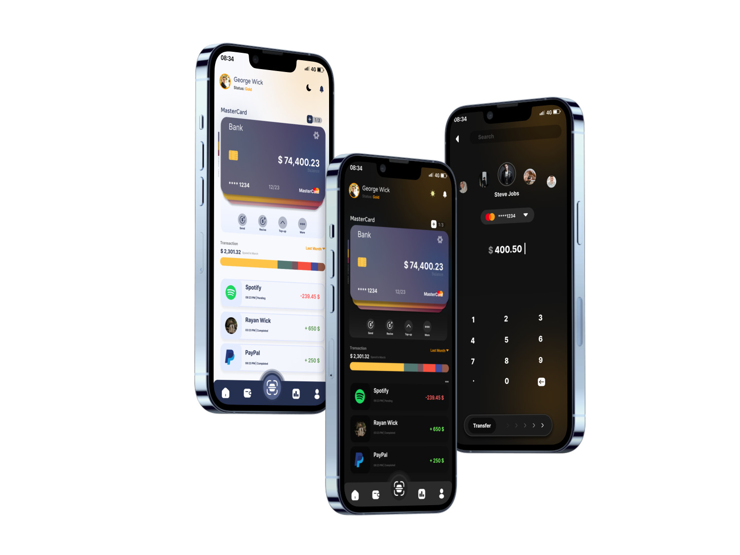 Digital Wallet Interface by Aver on Dribbble