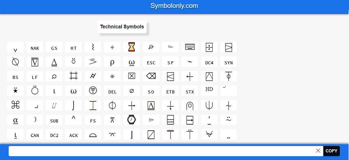 Technical Symbols by James Gunn on Dribbble