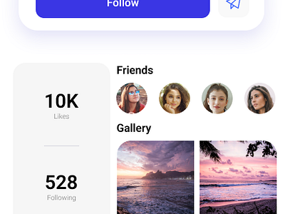 User Profile on Figma #dailyui 006 by Shubham Jain on Dribbble