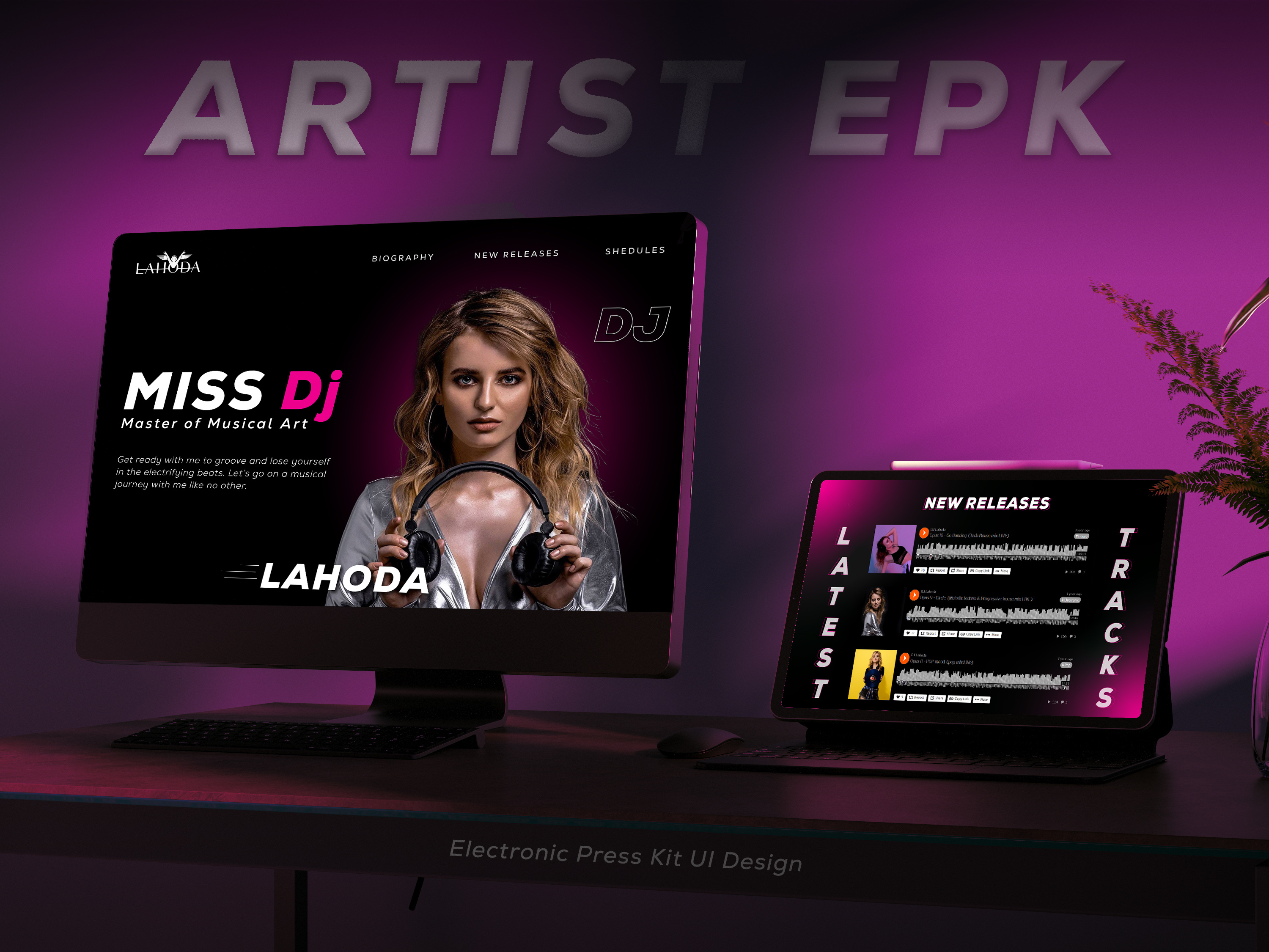 Electronic Press Kit (EPK) - DJ/Artist kit by Faisal Malik on Dribbble