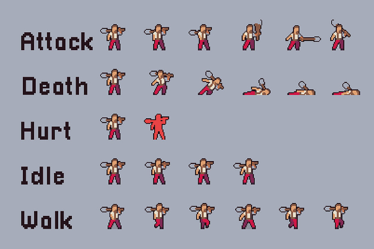 Pirate Pixel Art Sprites Pack By 2d Game Assets On Dribbble