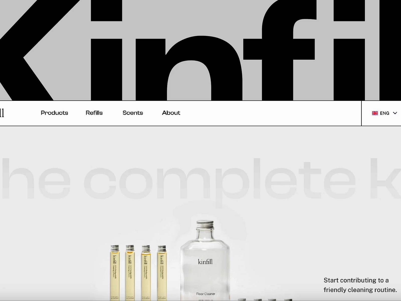 Kinfill homepage redesign by Joy Farinaux on Dribbble
