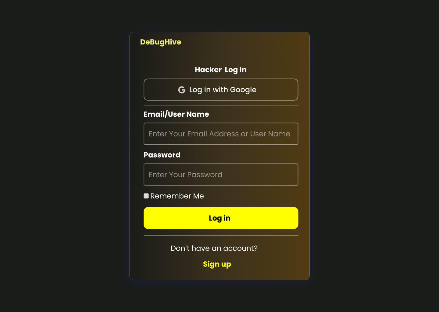 Hacker Sign up And Login Forms Design by Ali Awais on Dribbble