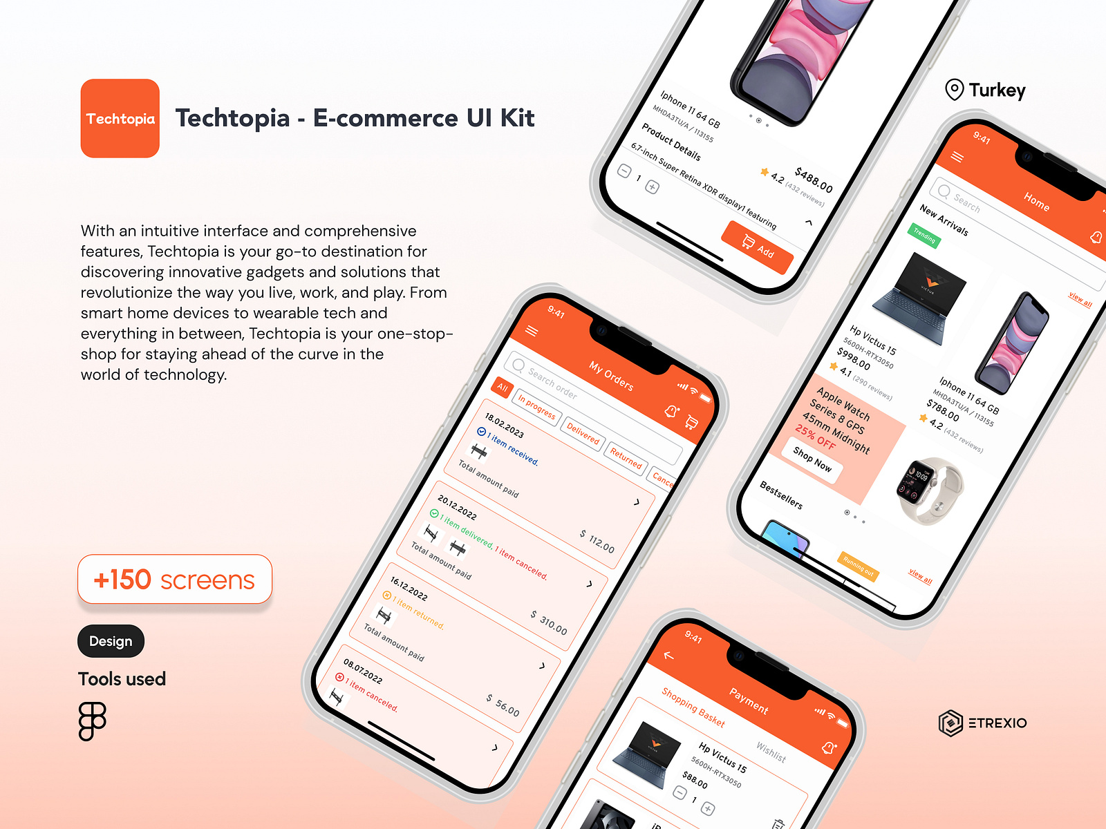 Techtopia - E-commerce UI Kit by Etrexio on Dribbble