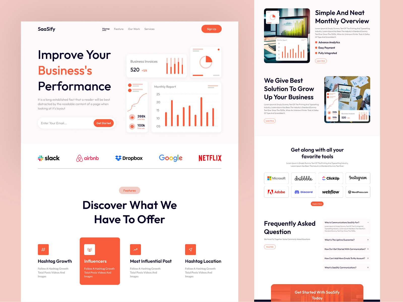 Business Development - SaaS Website Design by Ahsan on Dribbble