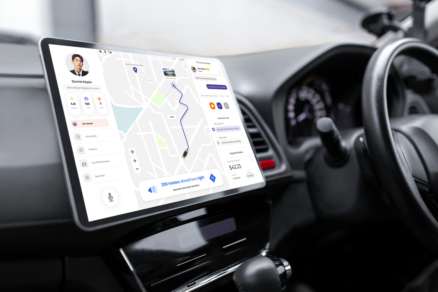 Smart Taxi Dashboard Interface by Gidion Bagas Prananta 🤟 on Dribbble