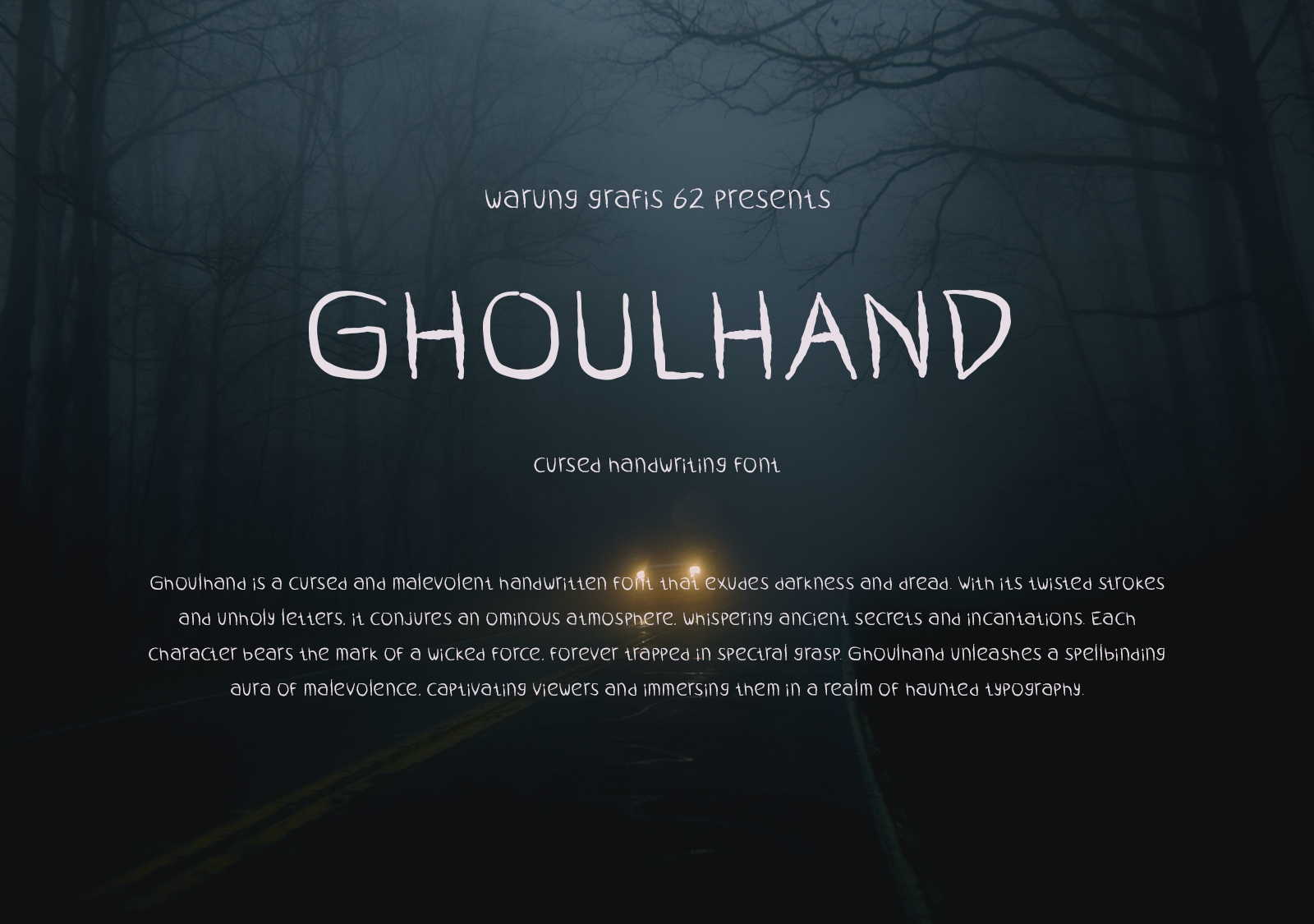Ghoulhand Cursed Handwriting | FREE FONT by Warung Grafis 62 on Dribbble