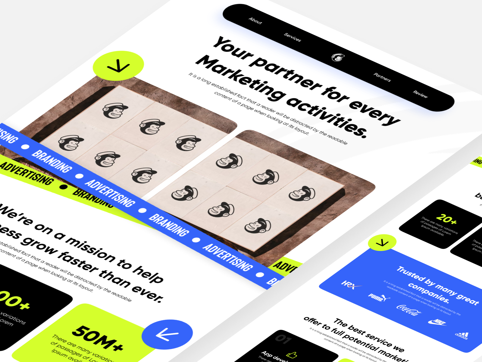 Digital Marketing Agency Landing Page Ui By Garvit Chouhan On Dribbble 